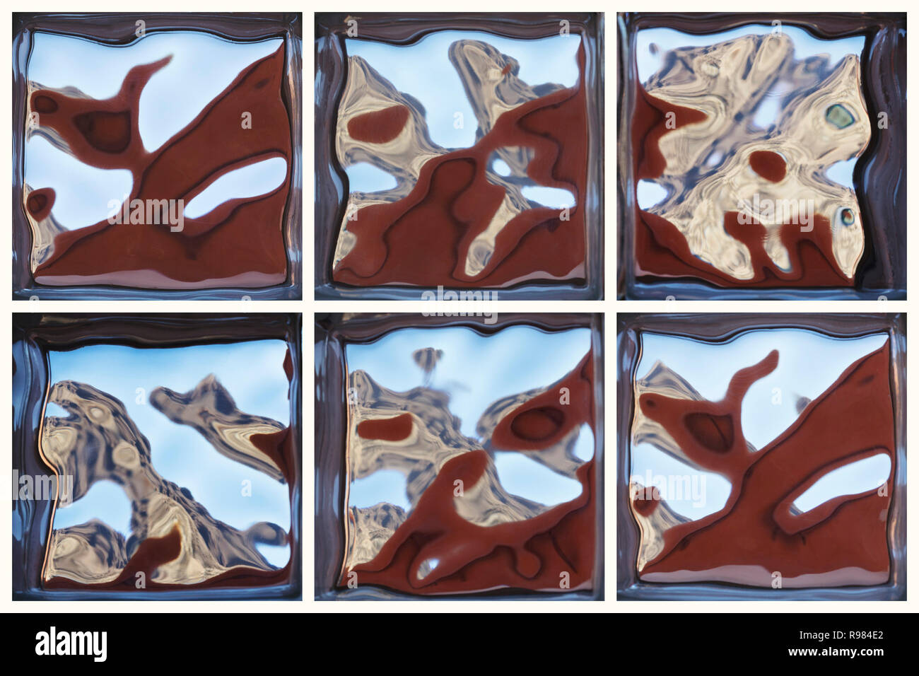 View through Glass Block Window Stock Photo - Alamy