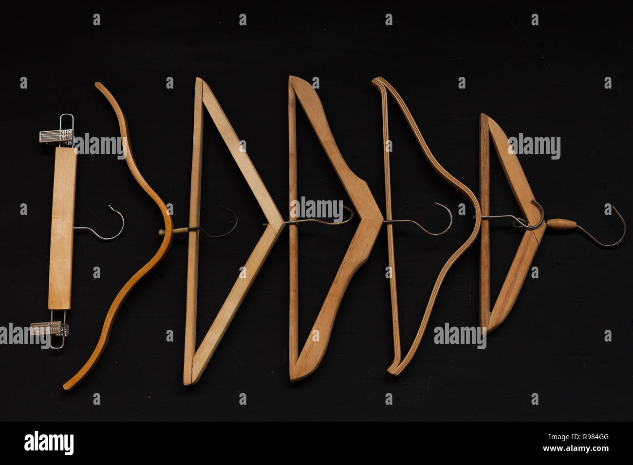 hangers for clothes wardrobe fashion background nice Stock Photo - Alamy