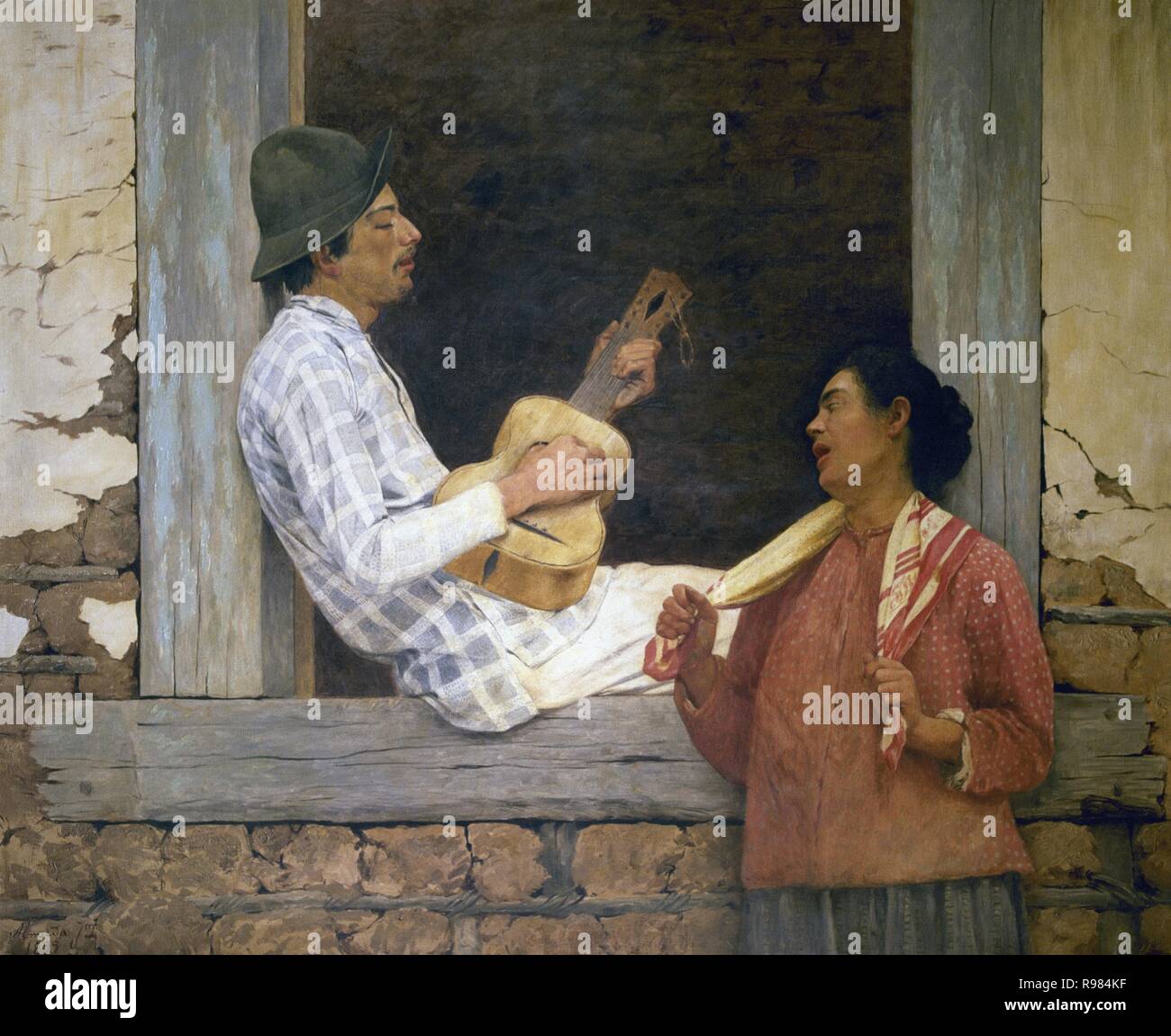 Jose Ferraz de Almeida Jr. (1850-1899). Brazilian painter. The ...