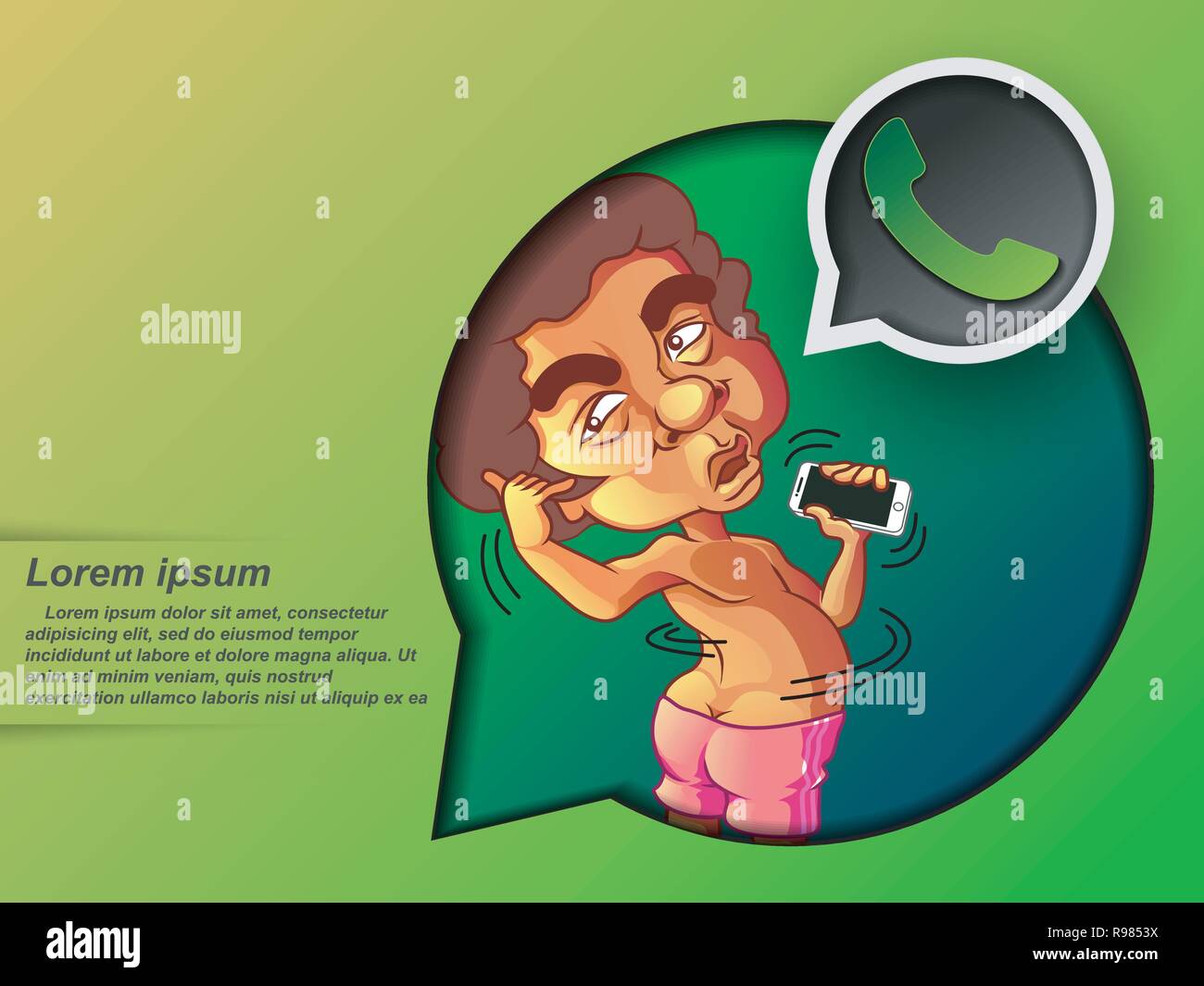 Face young man green Stock Vector Images - Alamy