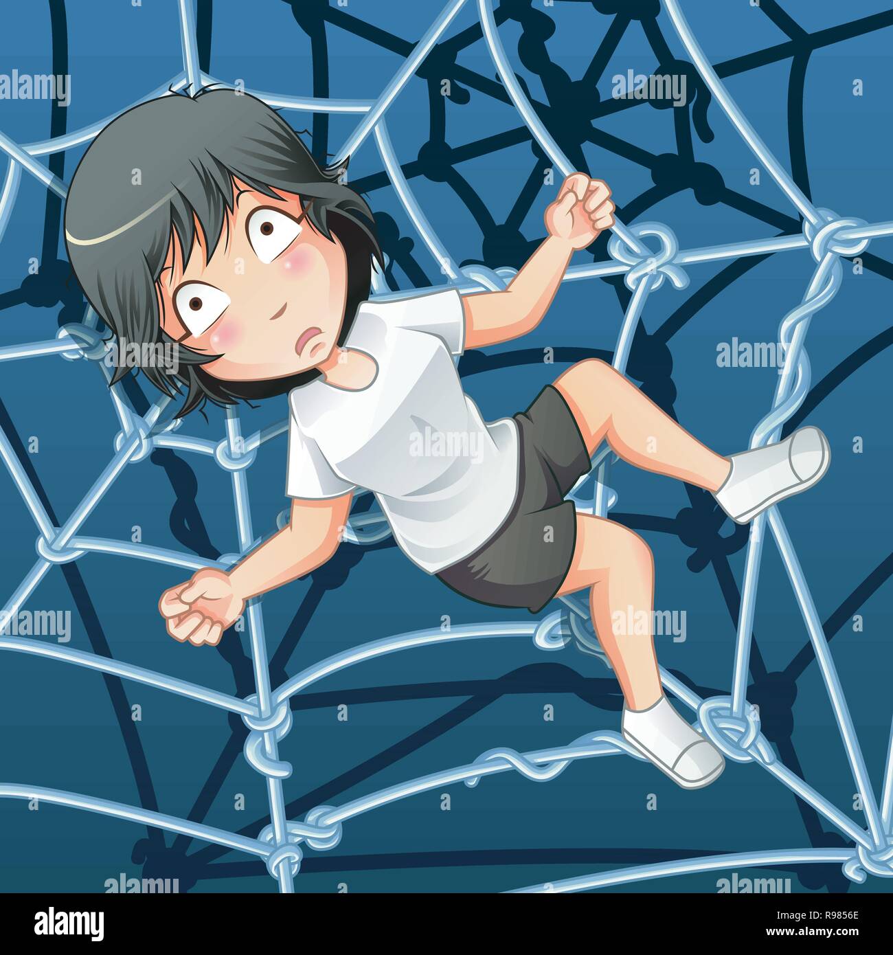 Business people trapped in Stock Vector Images - Alamy