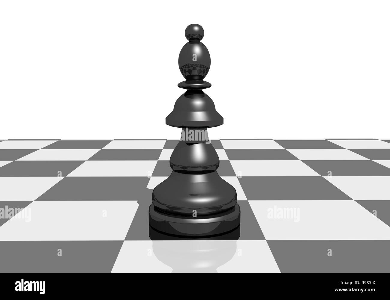 chess pawn chessmen boardgame figures 3d illustration Stock Photo - Alamy