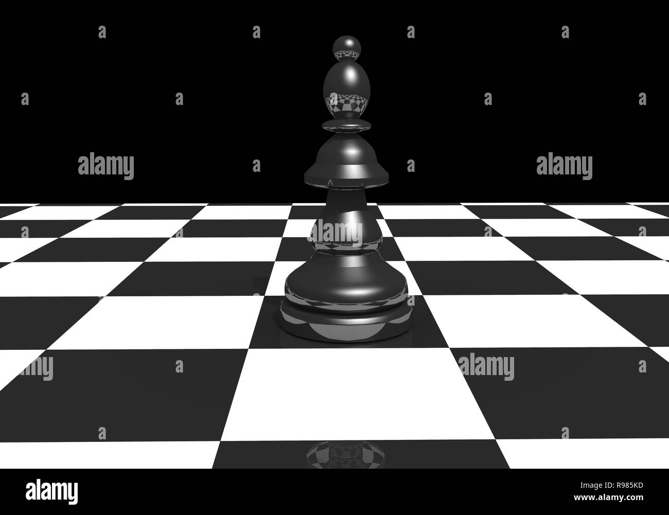 chess pawn chessmen boardgame figures 3d illustration Stock Photo - Alamy