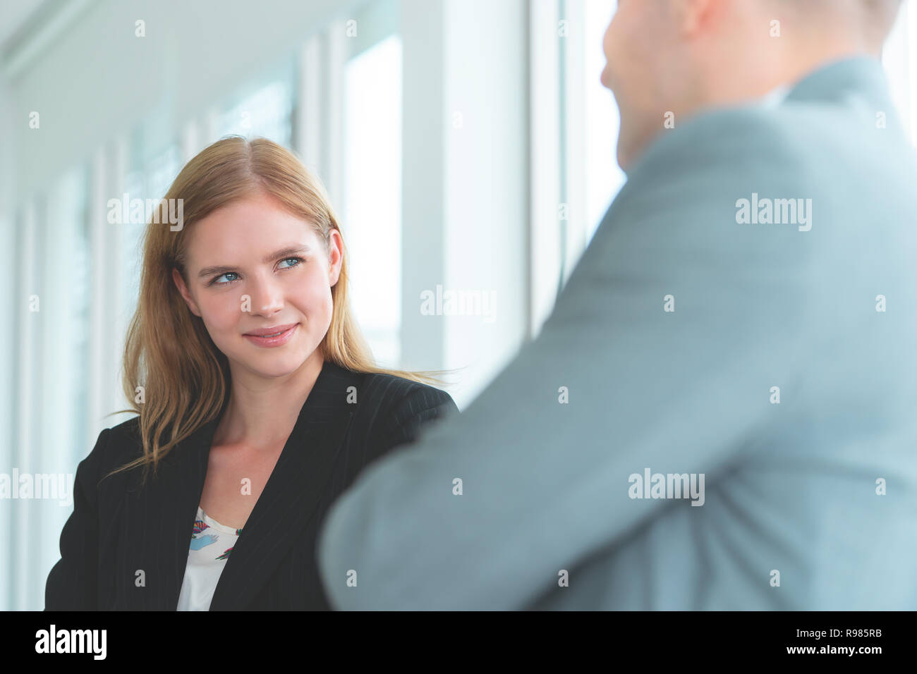 Flirting boss woman hi-res stock photography and images - Alamy