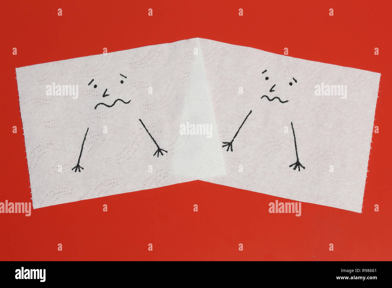 Face terror cartoon hi-res stock photography and images - Alamy