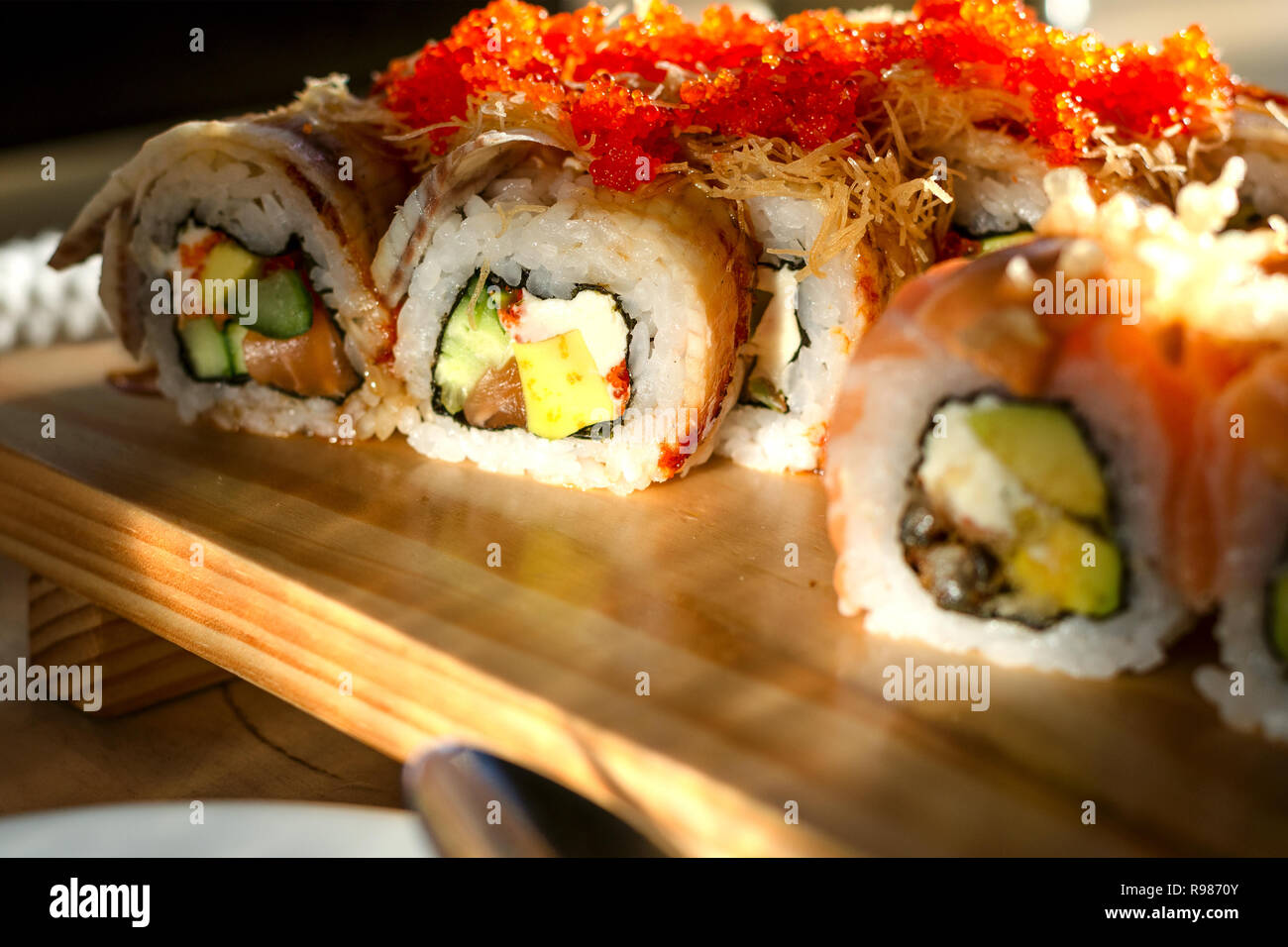 Maki sushi rolls hi-res stock photography and images - Alamy