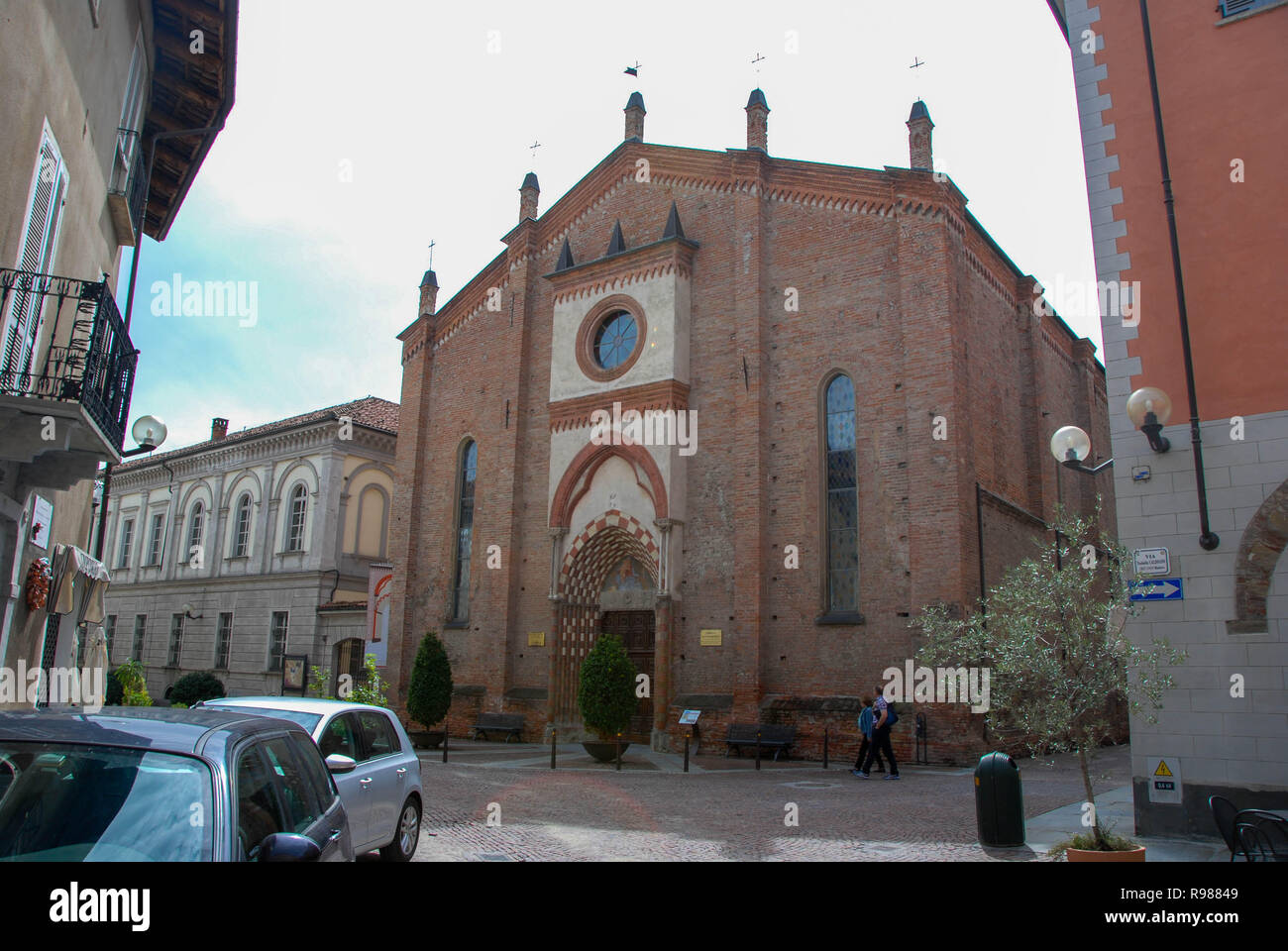 Church in Alba, Piedmont - Italy Stock Photo - Alamy