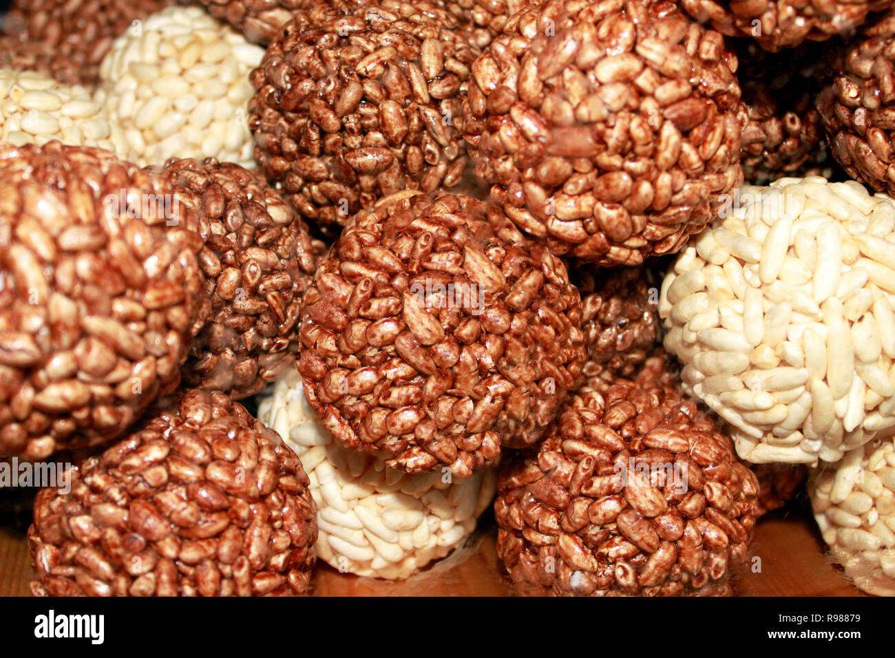 Oscypek cheese in round form - traditional mountain product of Poland ...