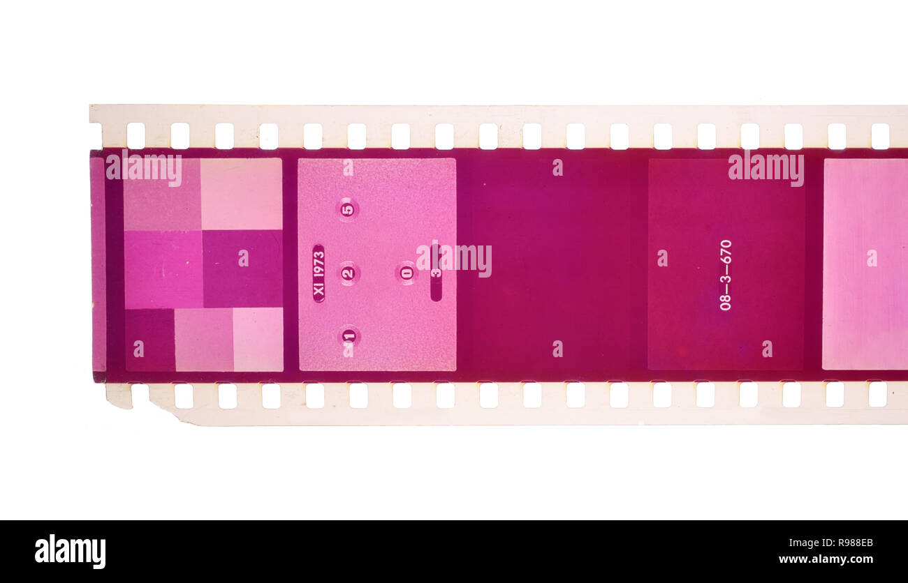 Vintage Film stock For still photography or motion picture. Isolated ...