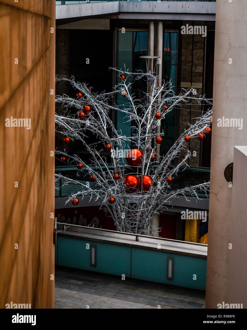 Christmas Tree at the Liverpool One Shopping Center in Liverpool ...