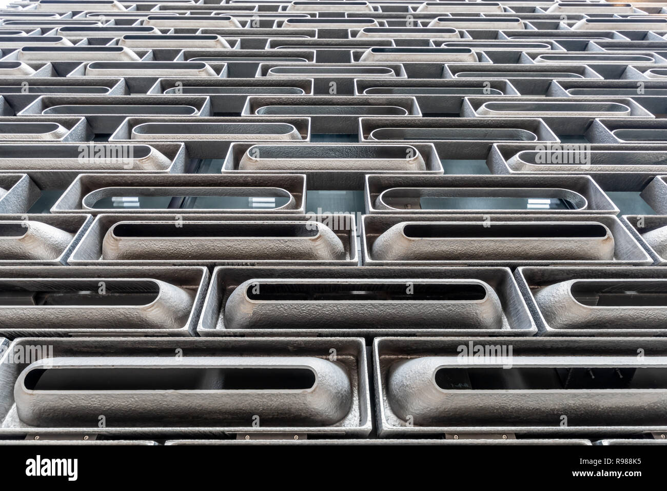 Abstract design building wall, low angle photo Stock Photo - Alamy
