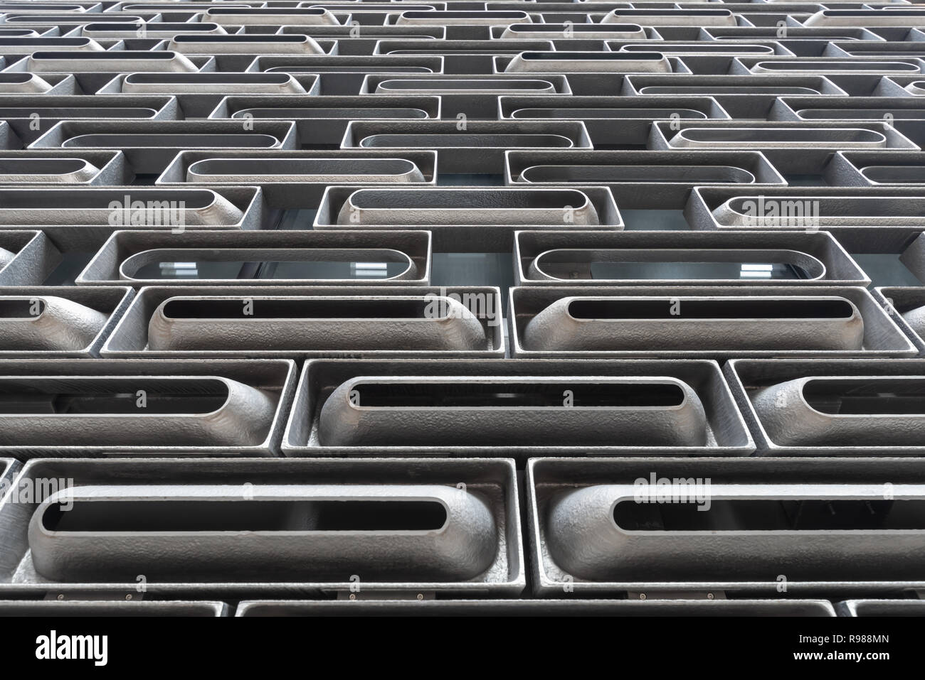 Abstract design building wall, low angle photo Stock Photo - Alamy