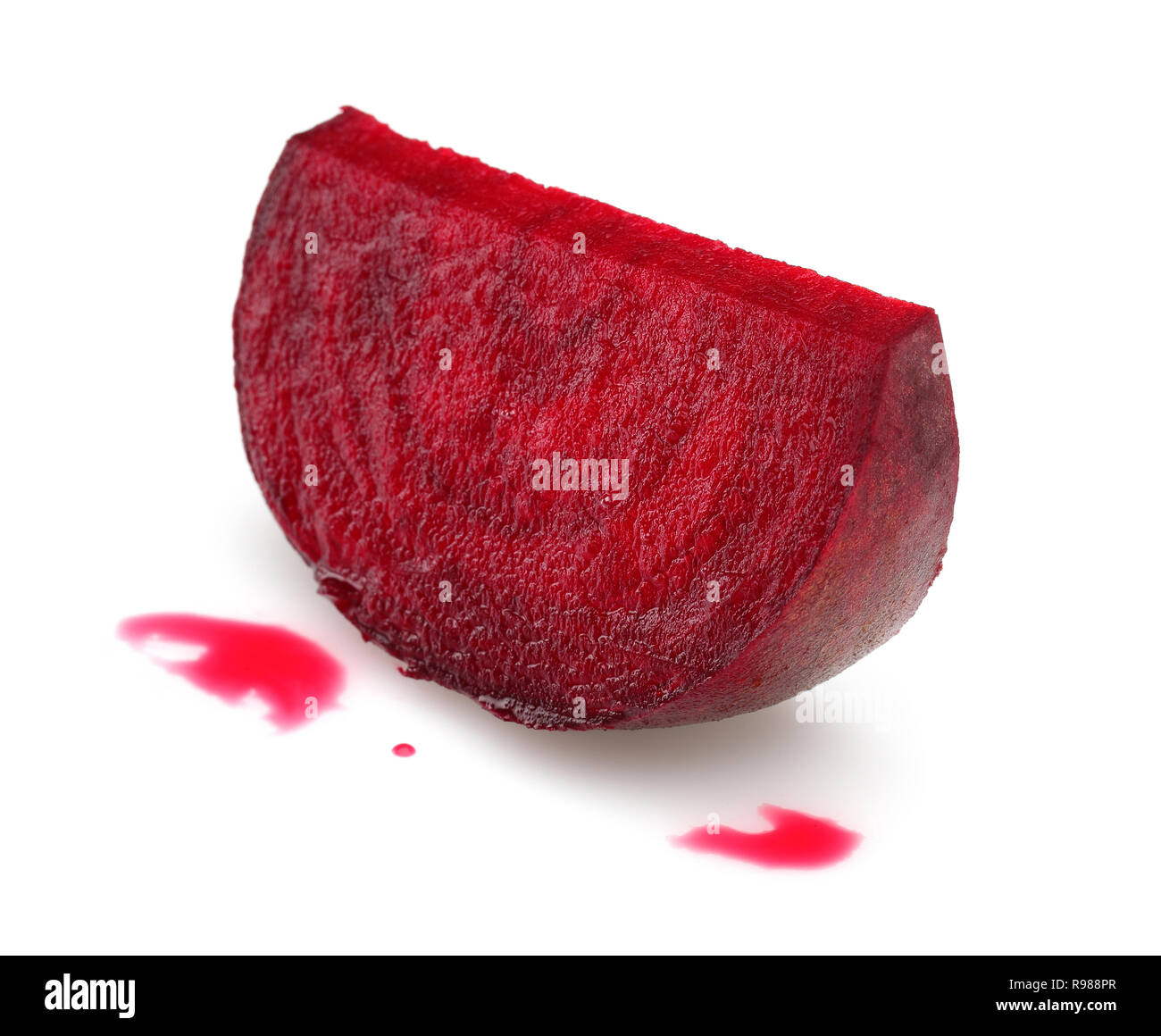 Fresh red beet slice isolated on white background Stock Photo - Alamy