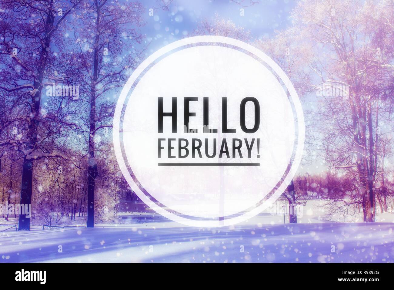 Hello february hi-res stock photography and images - Alamy