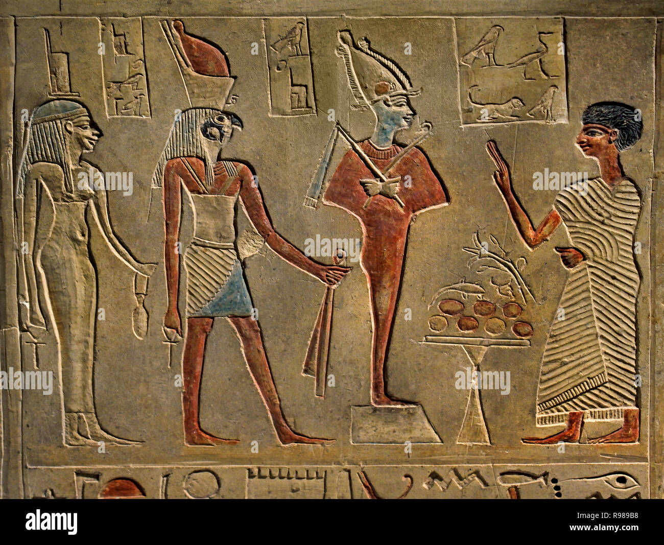 Stele of an unknown priest Egypt limestone Dimensions: 32 x 25 cm, c ...