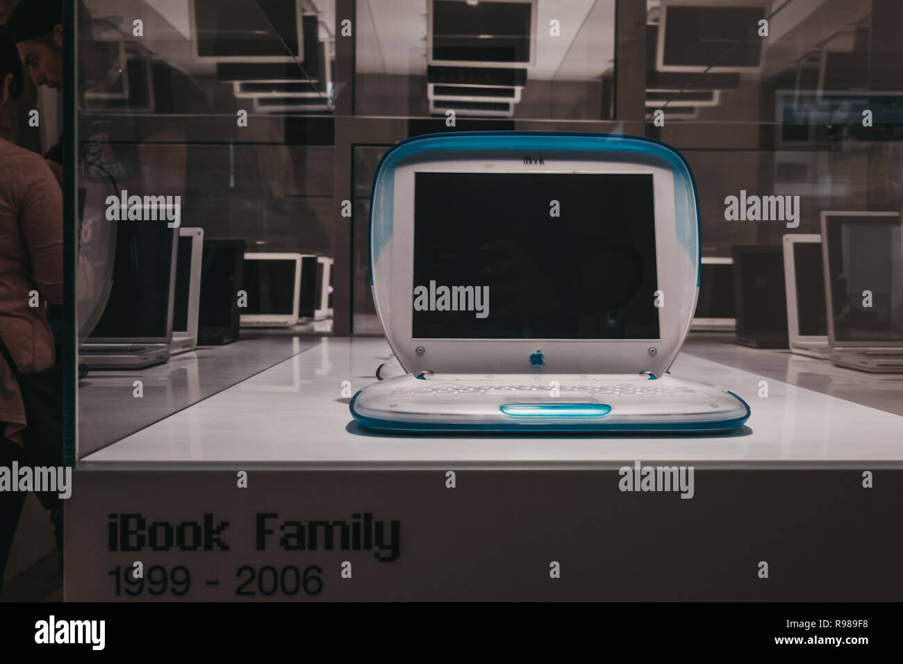 Prague, Czech Republic - August 28, 2018: Family of iBooks on display ...