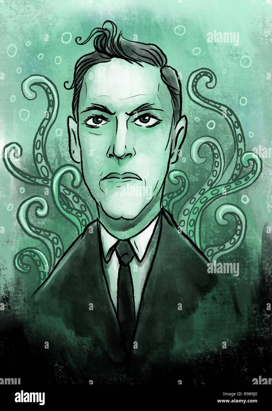H p lovecraft art hi-res stock photography and images - Alamy