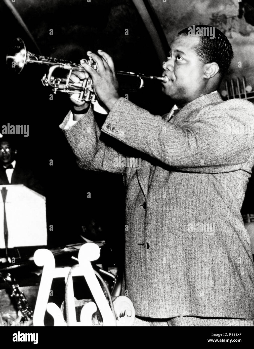 Louis Armstrong, trompetista y cantante estadounidense de jazz. Cotton ...