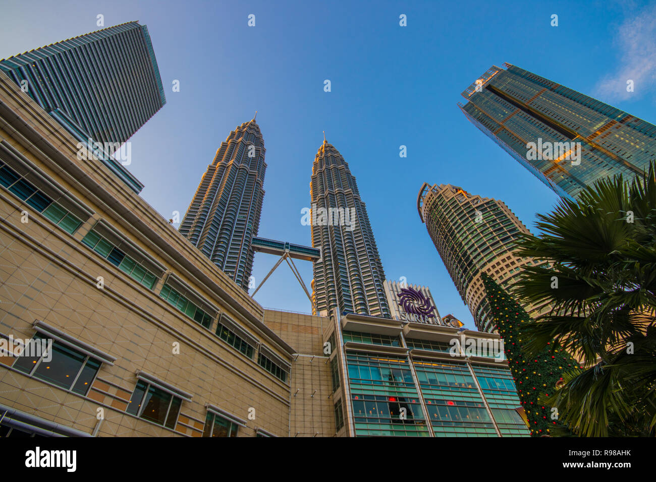 Christmas Tree at Suria Mall, Petronas Towers, Kuala Lumpur City Centre ...