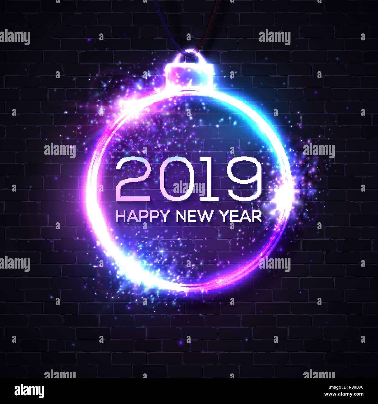 Festive illuminated christmas wall Stock Vector Images - Alamy