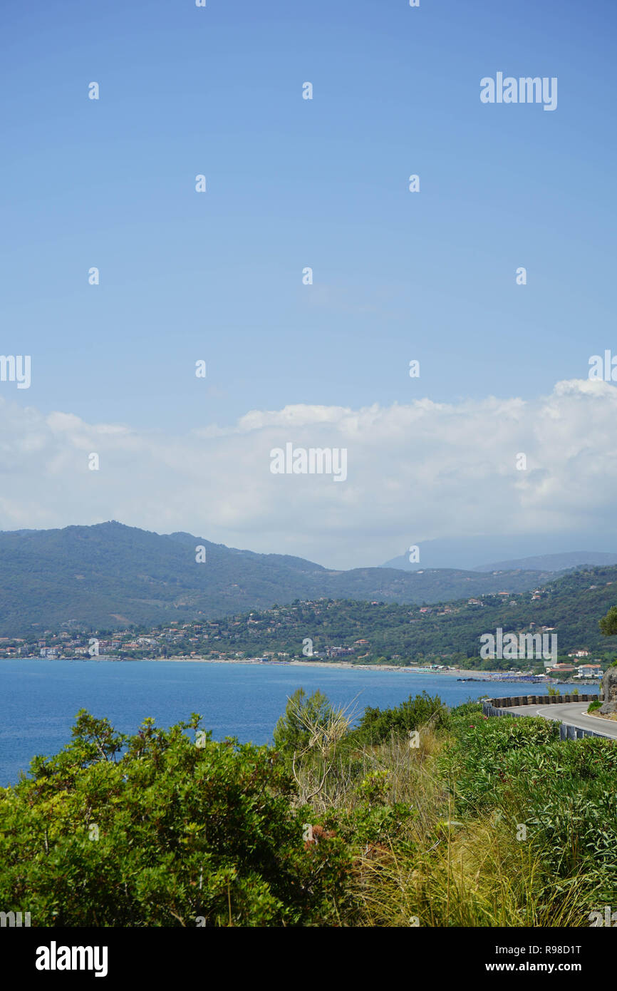 View of the city of Sapri, Salerno - Campania Stock Photo - Alamy