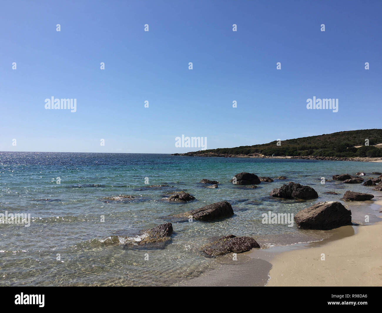 Beach near Carloforte on the Island of San Pietro, Sardinia - Italy ...