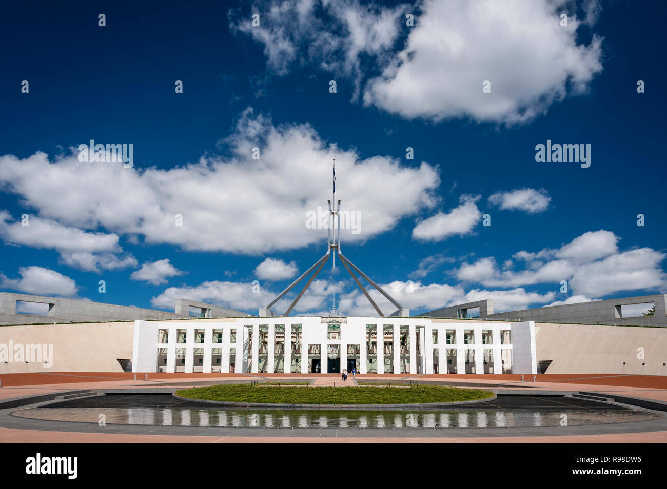 The Australian Parliament building, Canberra Australia Stock Photo - Alamy