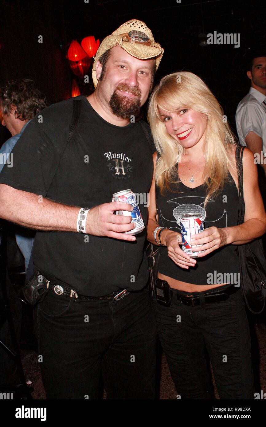 NEW YORK - JULY 22: Musician Greg Holt and Wicked Threads Designer Roberta Thompson attend the ...