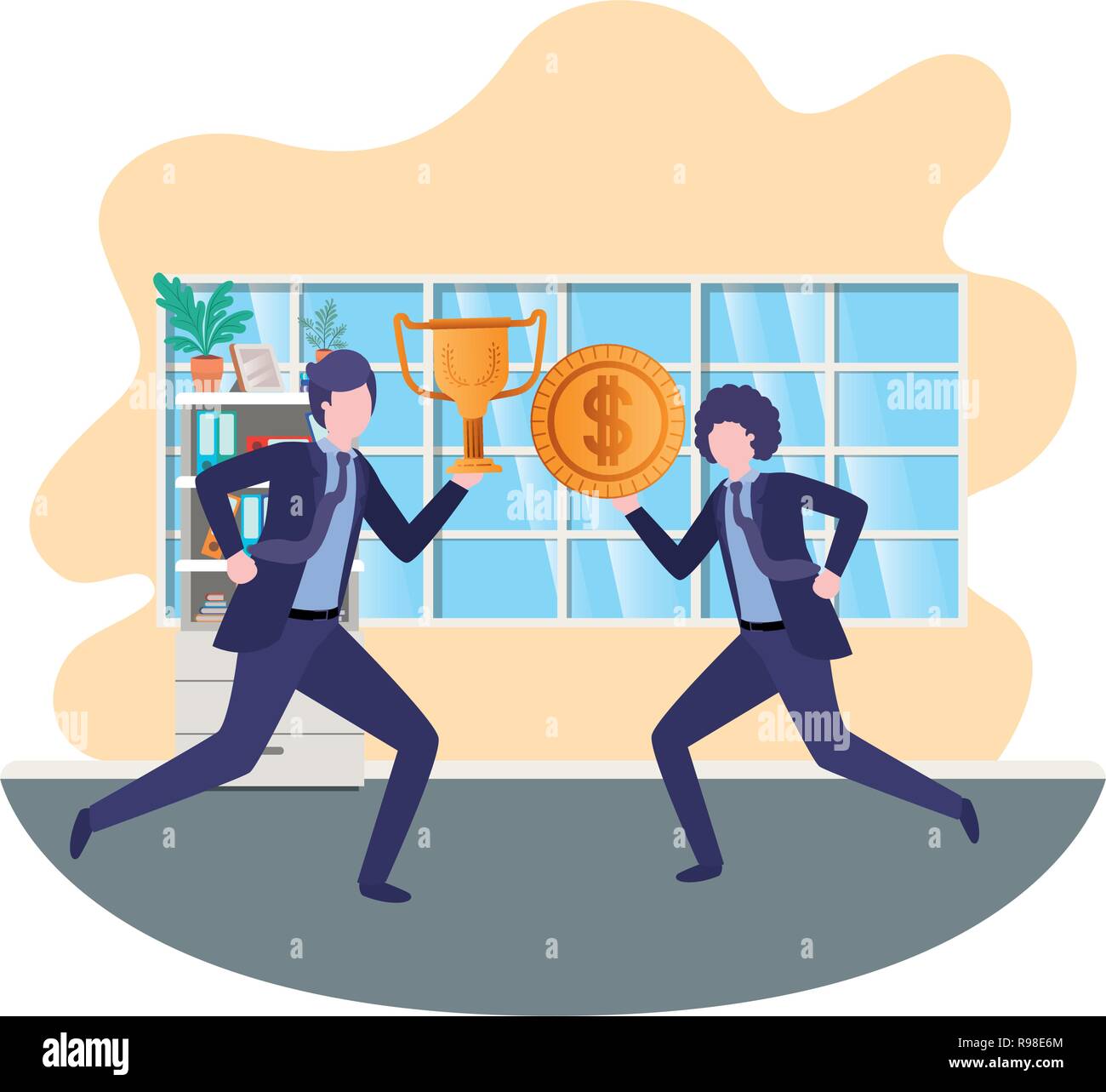 Trophy room Stock Vector Images - Alamy