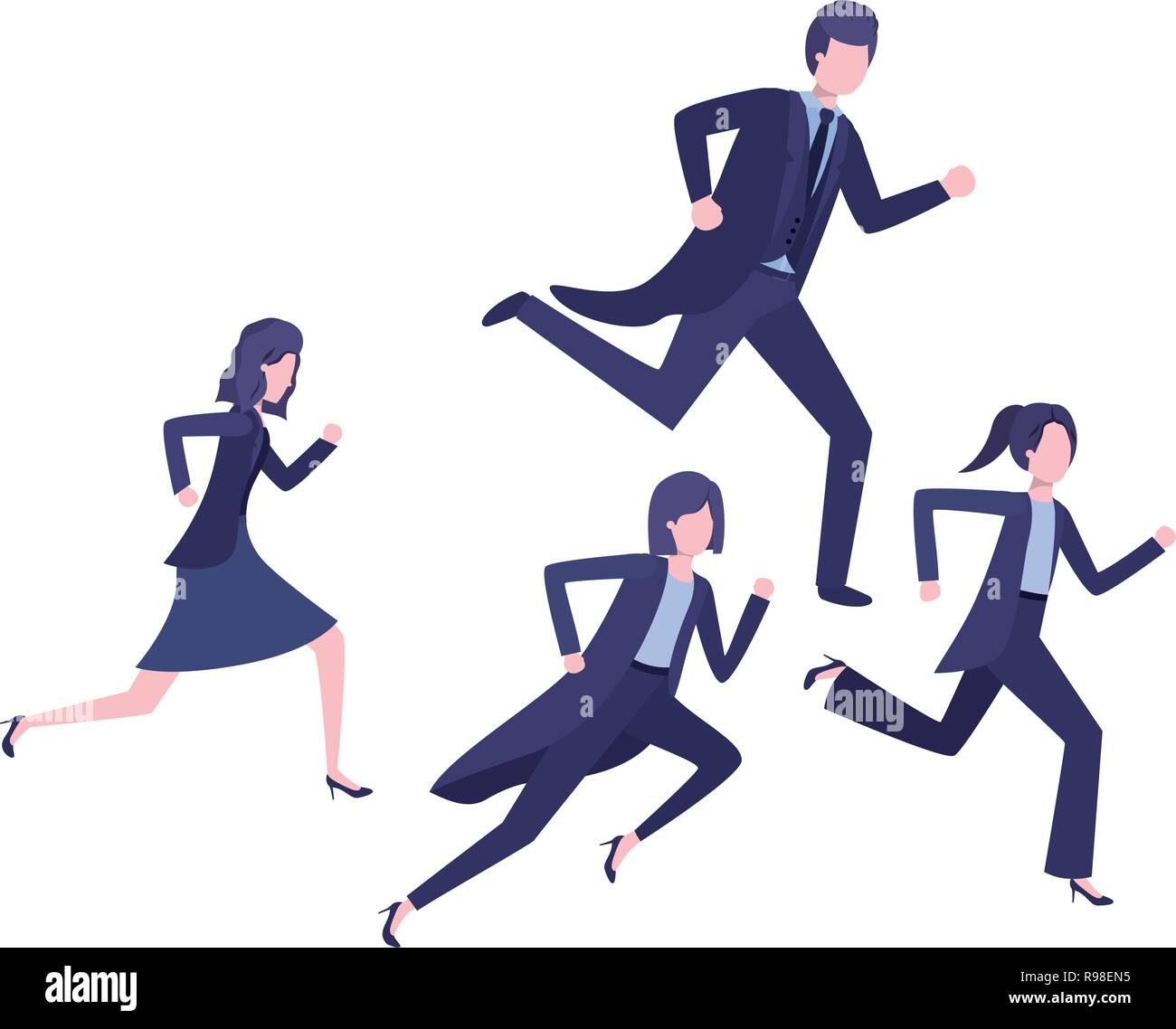 Community running race Stock Vector Images - Alamy