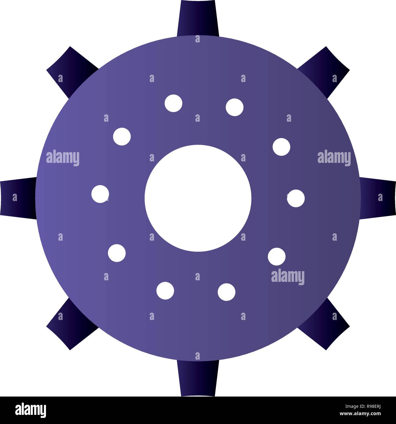 motor gear isolated icon Stock Vector Image & Art - Alamy