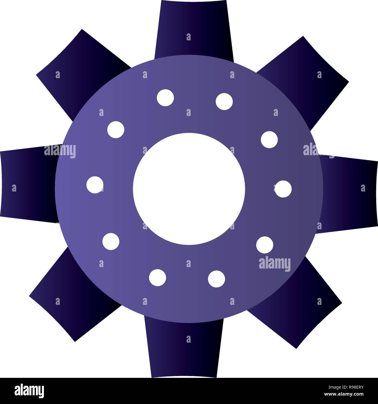 motor gear isolated icon Stock Vector Image & Art - Alamy