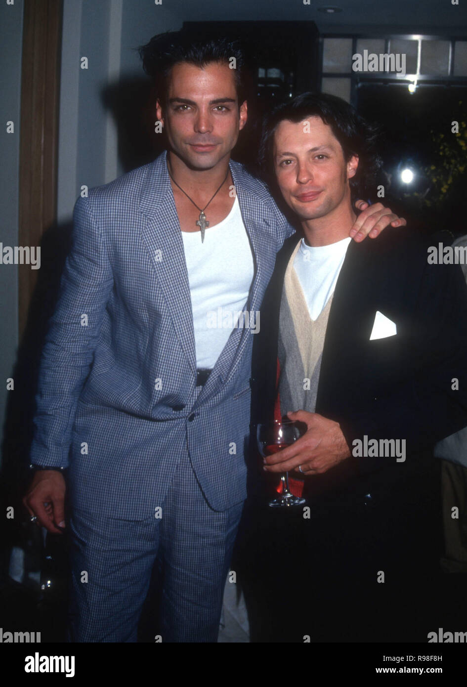 BEVERLY HILLS, CA - MAY 12: Actor Richard Grieco and actor Ricky Dean ...