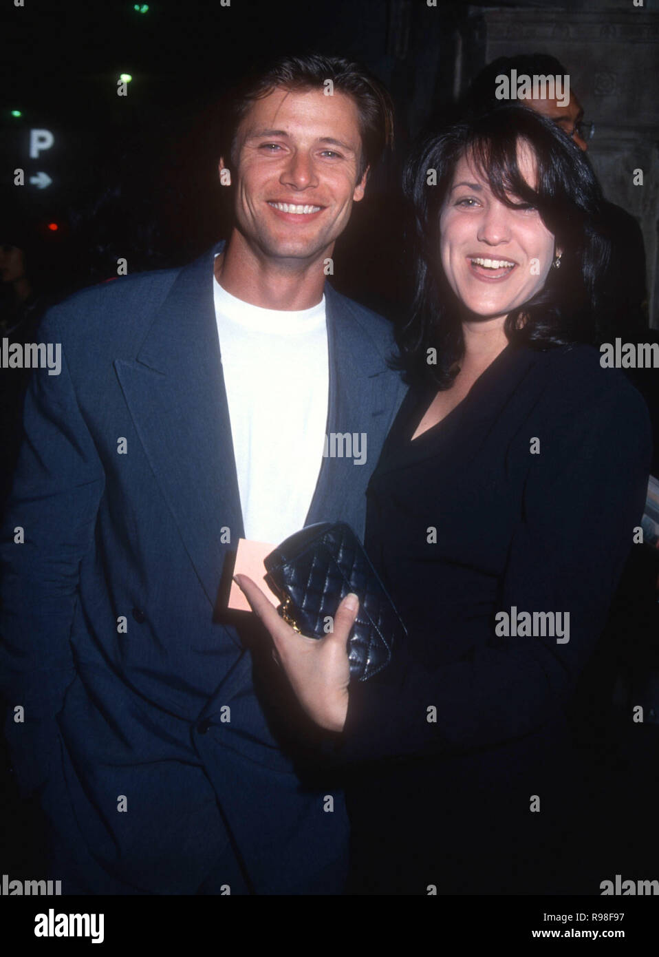 BEVERLY HILLS, CA - MAY 12: Actor Grant Show and publicist Robin Baum ...