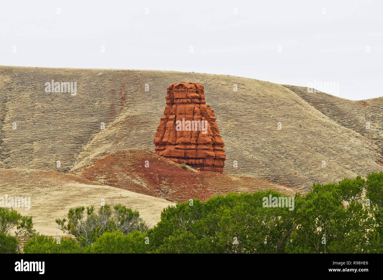 Wyoming, Cody, Chimney Rock Stock Photo - Alamy