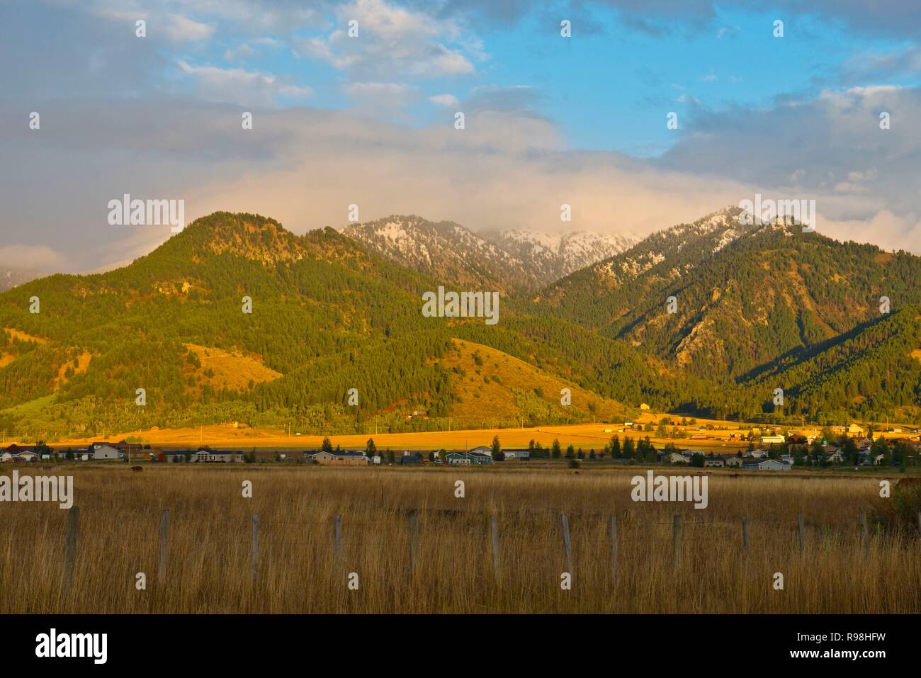 Wyoming, Alpine, Star Valley, Salt River Mountain Range Stock Photo - Alamy
