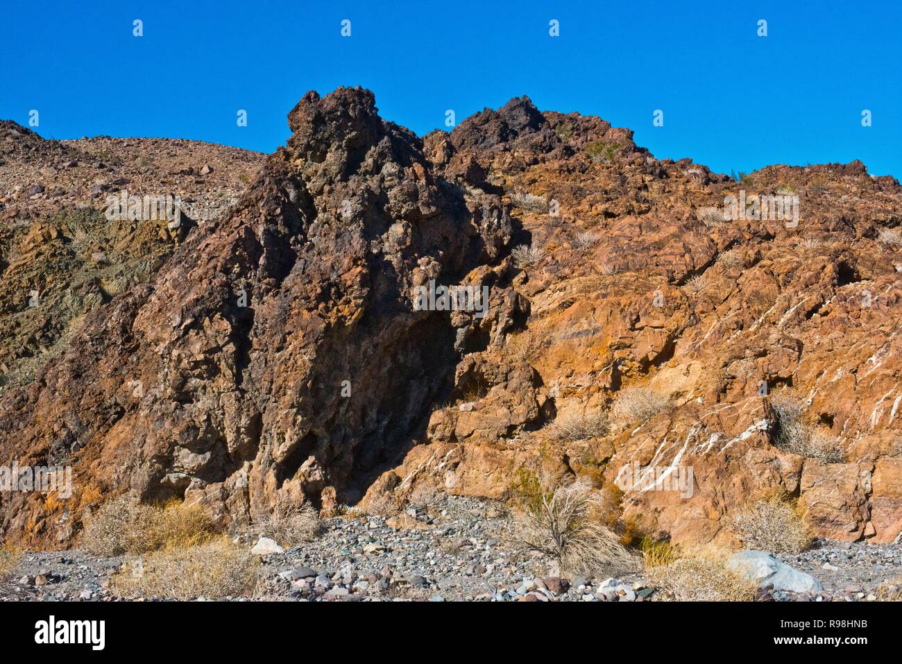 California, Death Valley National Park Warm Springs Canyon Stock Photo ...