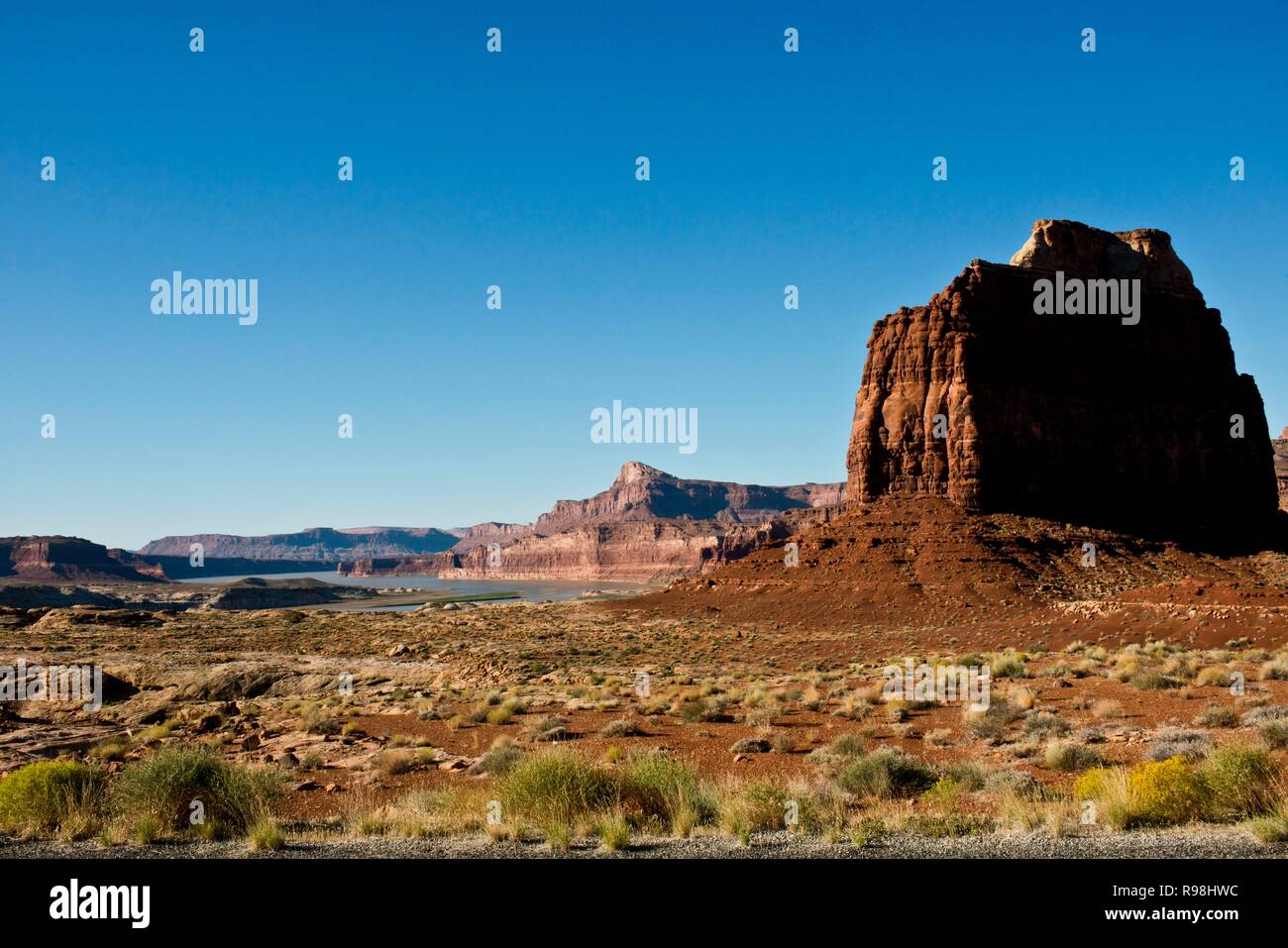 Utah, Hite, Colorado River-Lake Powell, Views from Highway 95 Stock ...