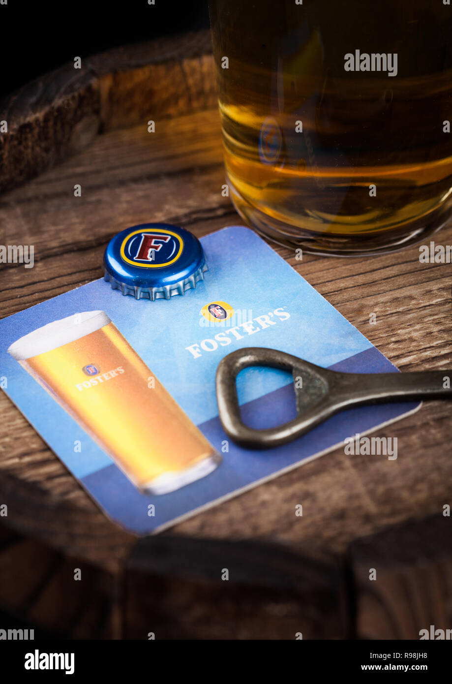 Fosters beer hi-res stock photography and images - Alamy