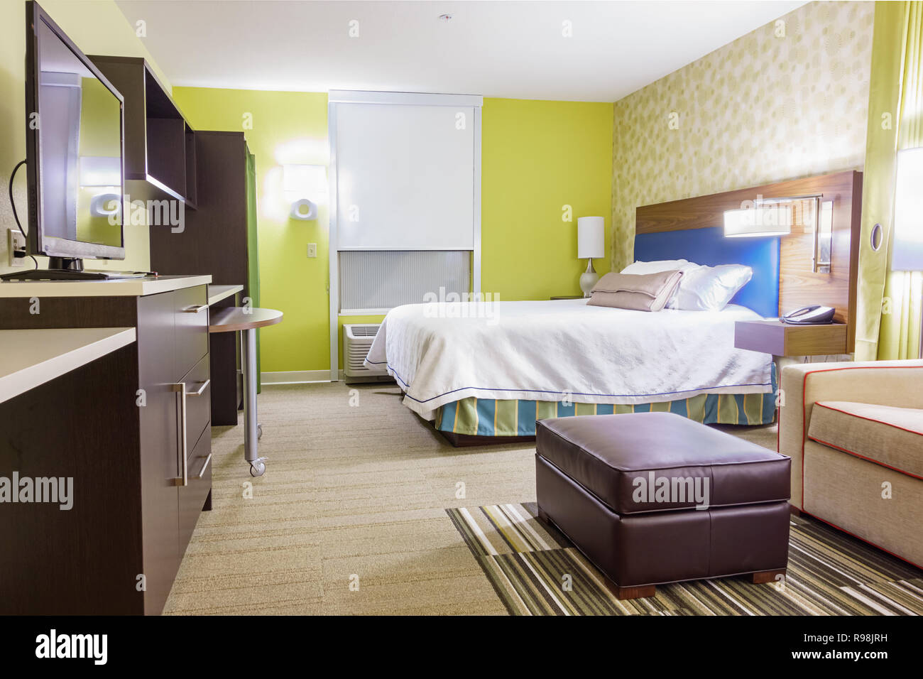 Hotel room interior Stock Photo - Alamy