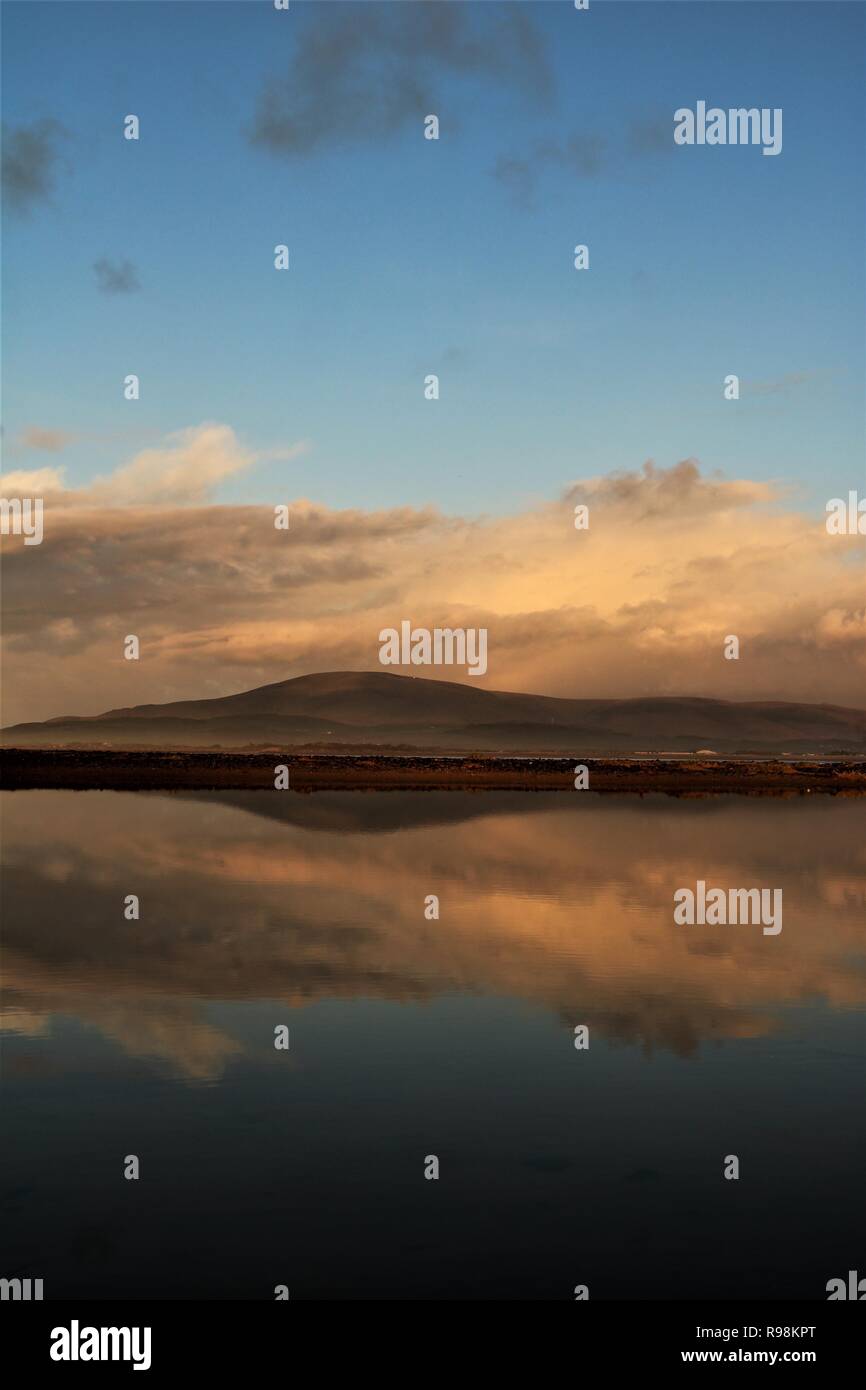 UK Duddon Estuary Cumbrian Coast. View across the Duddon Estuary ...