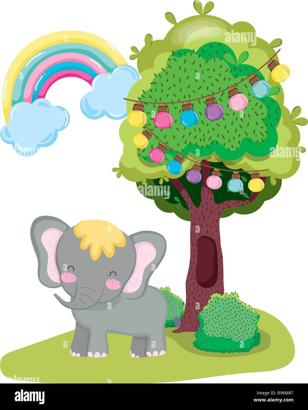 cute and little elephant character Stock Vector Image & Art - Alamy