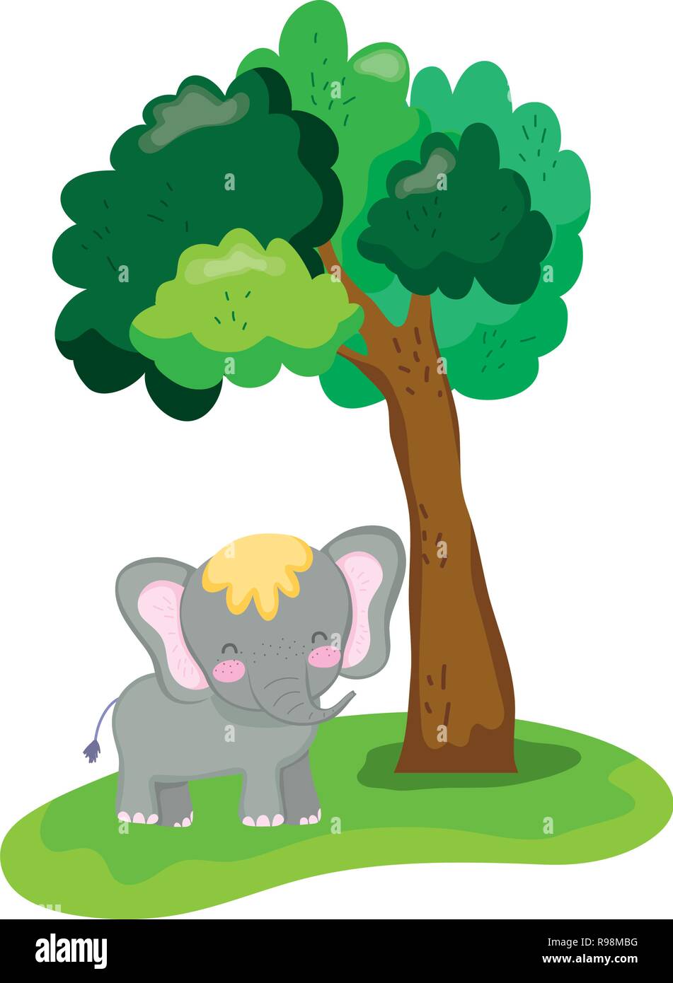 cute and little elephant character Stock Vector Image & Art - Alamy