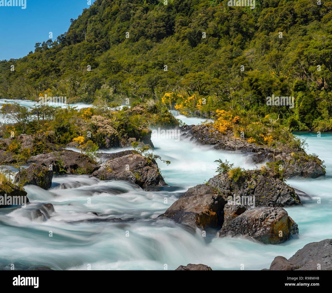 Petrohue river and rafting hi-res stock photography and images - Alamy