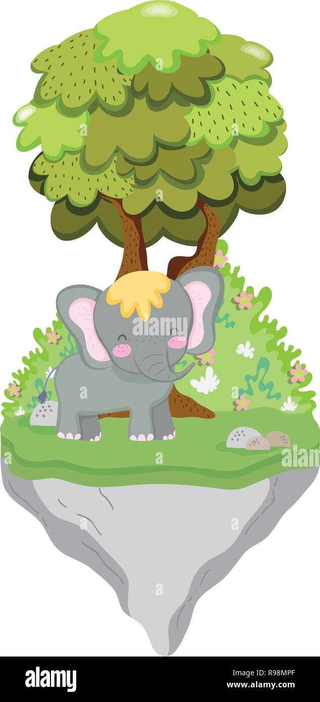 cute and little elephant character Stock Vector Image & Art - Alamy