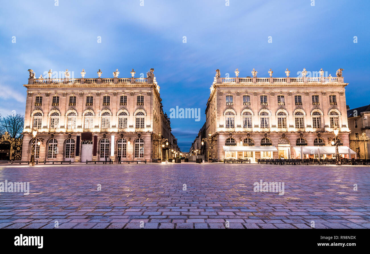 Place Stanislas Nancy France at night Stock Photo - Alamy