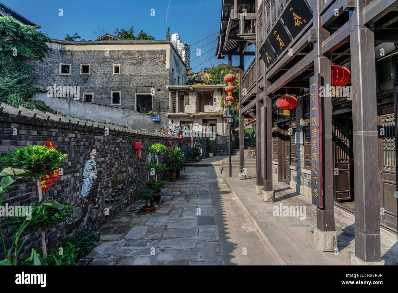 CHONGQING, CHINA - SEPTEMBER 19: Traditional Chinese architecture at ...