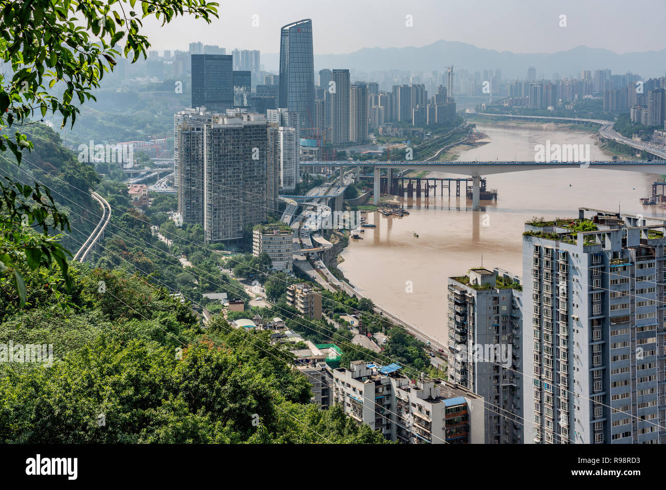Aerial mega city china hi-res stock photography and images - Alamy