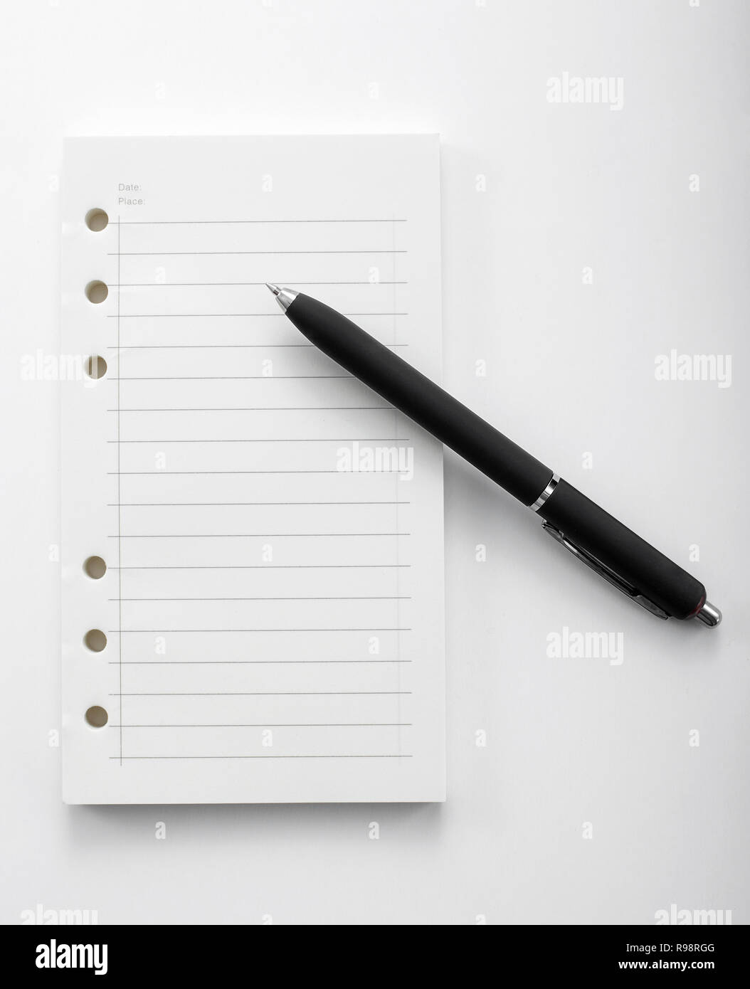 Open spiral planner with list hi-res stock photography and images - Alamy