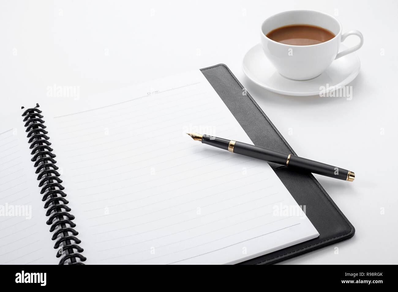 Open spiral planner with list hi-res stock photography and images - Alamy